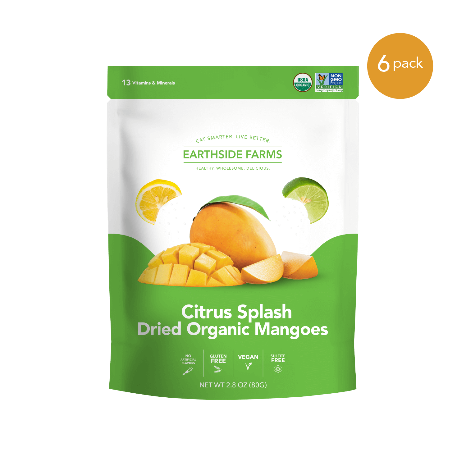 Citrus Organic Dried Mangoes - Refreshingly Sweet & Zesty Snack ...