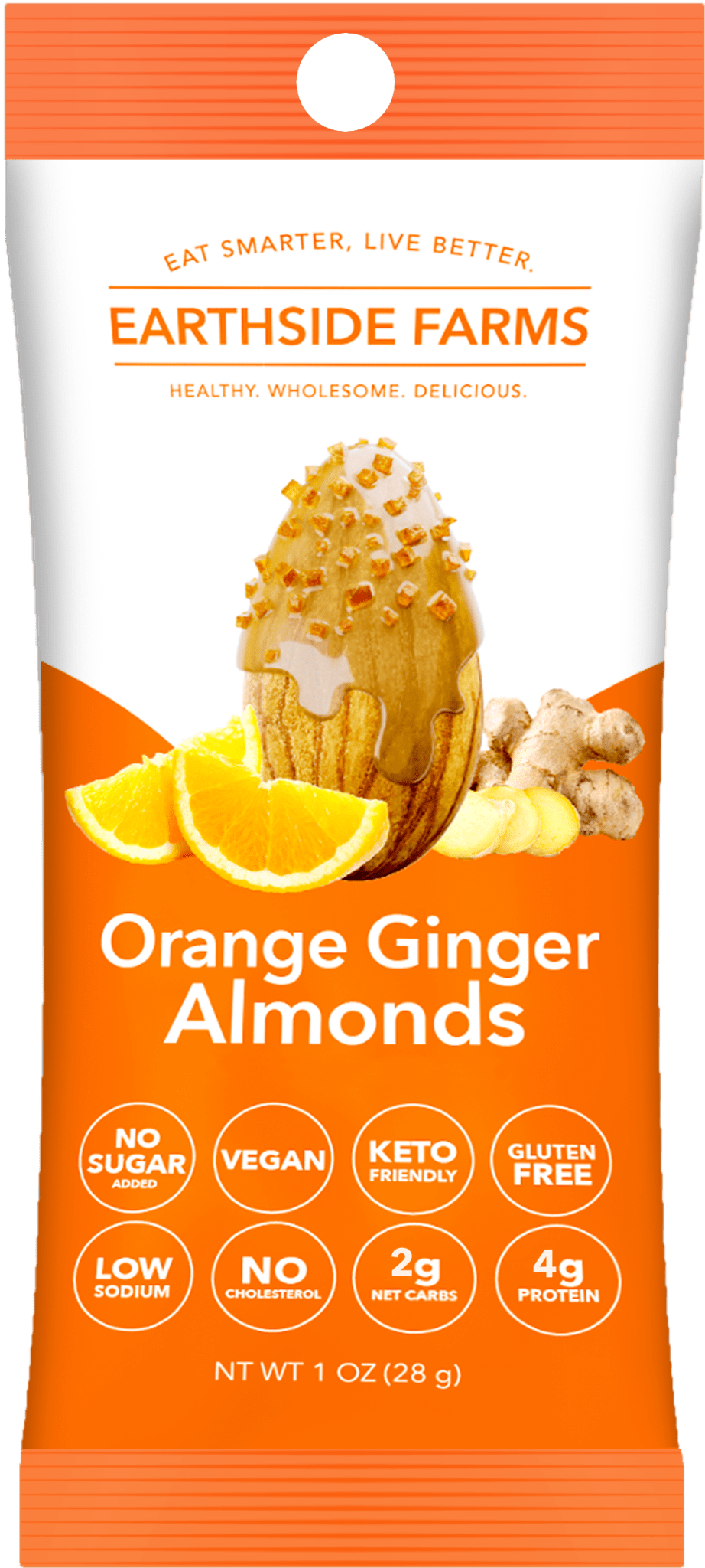 Delicious Orange Ginger Almonds | Earthside Farms | Best Keto Snacks of ...