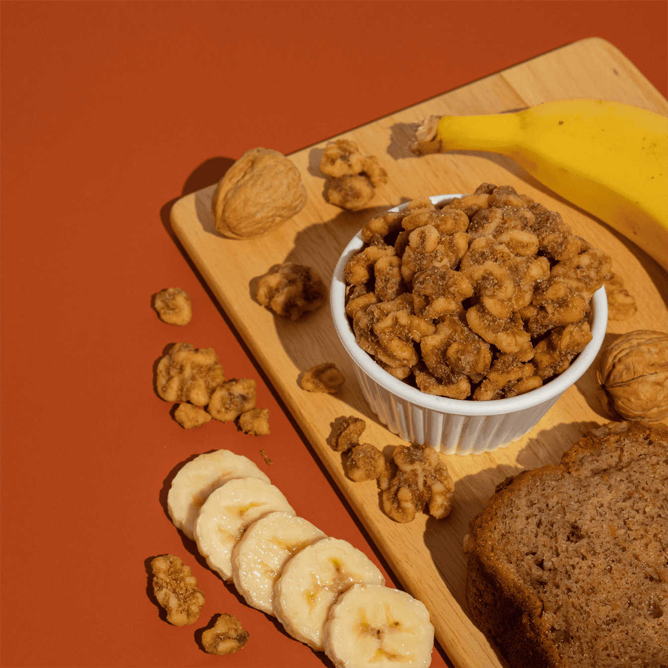 Earthside Farms Flavored Walnuts | Banana Bread Walnuts | Candied Nuts